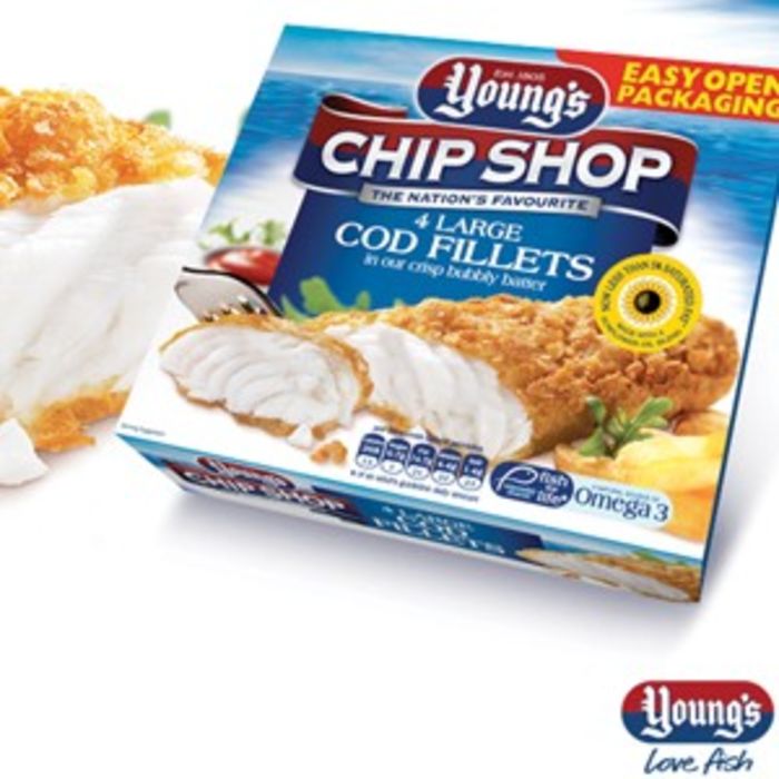 Buy Youngs Chip Shop Large Battered Cod Fillets(4x125g)-1x500g - Order ...