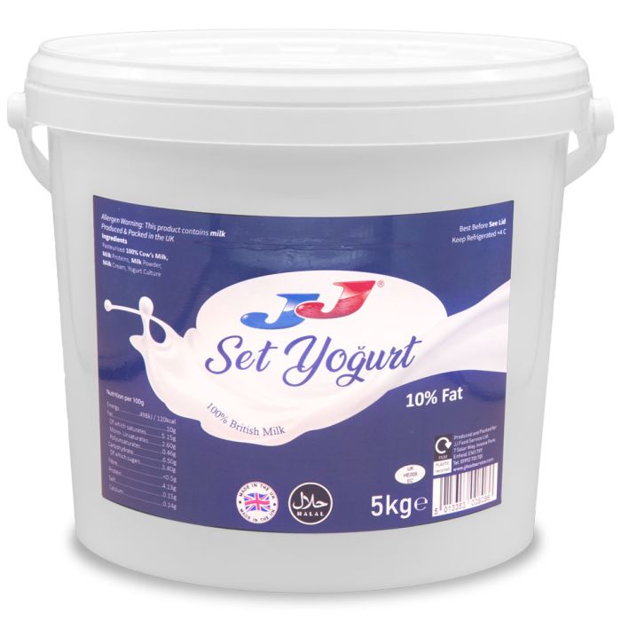 Buy JJ Set Yoghurt (10% Fat)-1x5kg - Order Online From JJ Foodservice