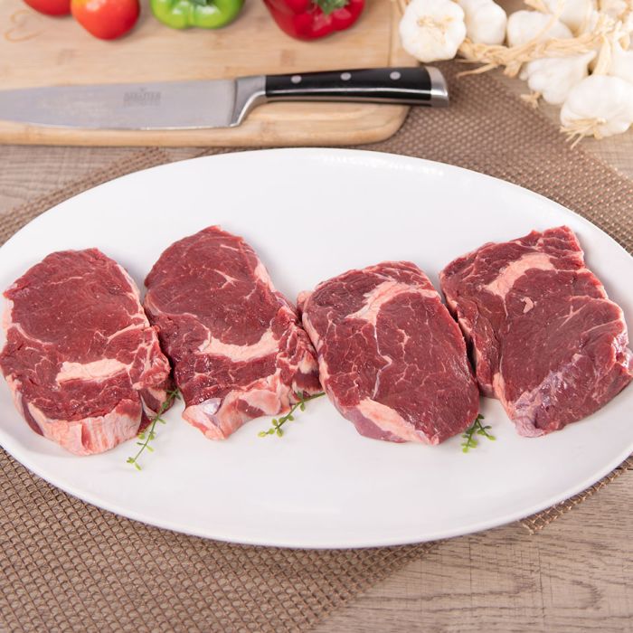 Buy JJ Fresh Portioned Rib Eye Steak (200-227g) x 4 - Order Online From ...